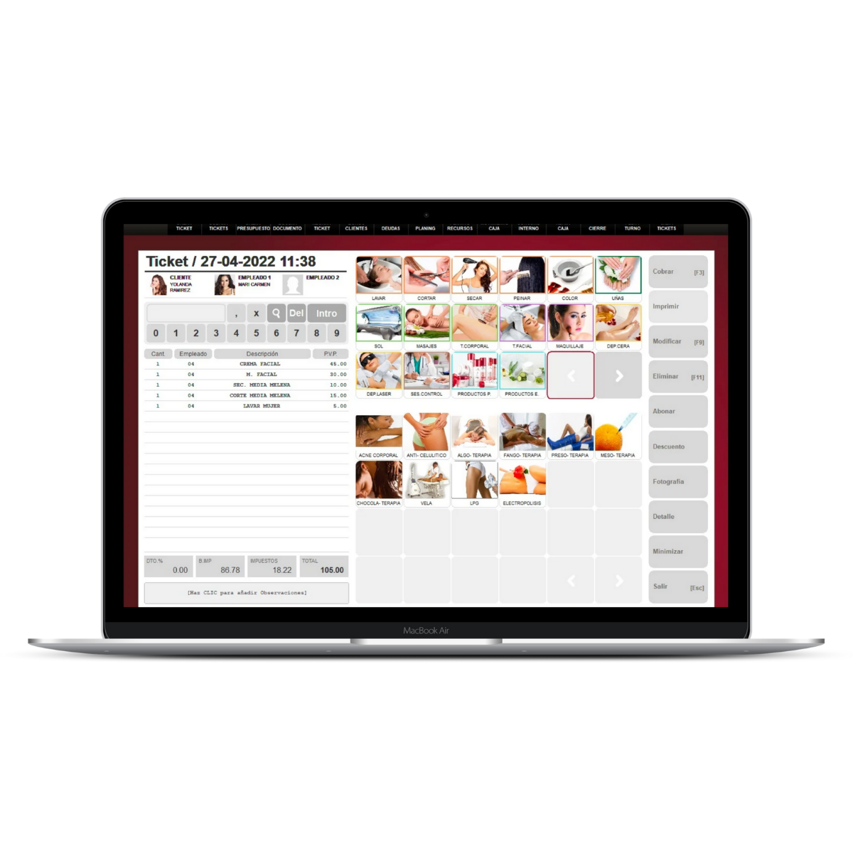 Style DunaSoft: Software TPV para Salones de Belleza | DunaSoft