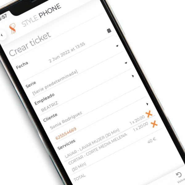 Style Phone. Gestión de reserva Salones de Belleza| DunaSoft